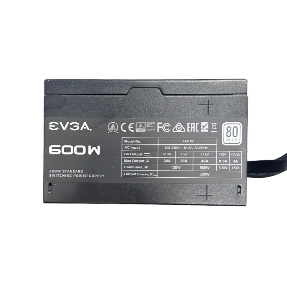 Pre-owned EVGA: 600W 80 Plus Power Supply - Own4Less